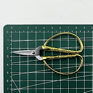 Fengtaiyuan J08A6, Stainless Steel Scissors, Office, Tailor Cutting, golden scissors (J08A6)