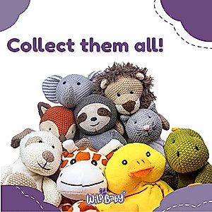 WILD BABY Giraffe, Dog and Bunny Stuffed Animal Bundle - Heatable Microwaveable Plush Pal with Aromatherapy Lavender Scent for Kids