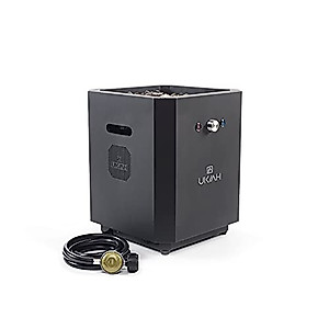 UKIAH The Note Plus - Deluxe Portable Gas Fire Pit with Patented 2.0 Beat to Music Sound System, Black (TK-1053-NP)