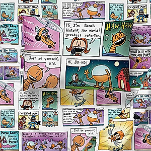 Jay Franco Dog Man Supa Buddies 4 Piece Toddler Bed Set - Includes Comforter & Sheet Set - Bedding Features Cat Kid & Lil' Petey - Super Soft Fade Resistant Microfiber (Official Dog Man Product)