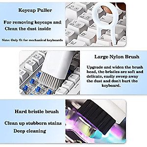 Revolutionary 6-in-1 Cleaner Kit for Airpods 1/2/3/ Pro Headphones Earbuds and Case & Keyboard, Deep Cleaning Tools with Brush for iPhone, Keyboard, Wireless Bluetooth Earphones,Laptop and Camera