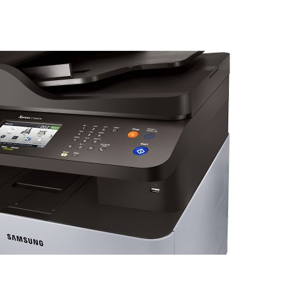 Samsung Xpress C1860FW Color Laser MFP (19 ppm) (533 MHz) (256 MB) (8.5" x 14") (9600 x 600 dpi) (Max Duty Cycle 40000 Pages) (p/s/c/f) (USB) (Ethernet) (Wireless) (Touchscreen) (250 Sheet Input Tray) (1 Sheet Multipurpose Tray) (50 Sheet ADF)