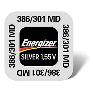 Energizer 386 301 Silver Oxide SR43SW, SR43W, SR43 1pc (Each)