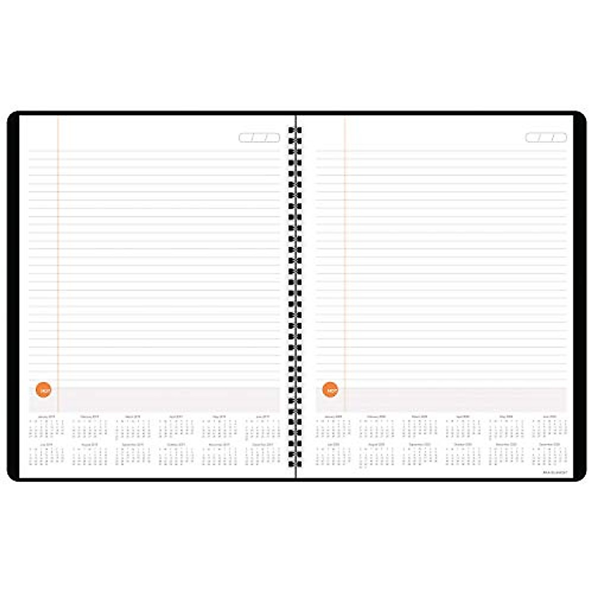 AT-A-GLANCE Planning Notebook with Reference Calendars, Plan.Write.Remember., 9.19 x 11 Inches, Black (70-6209-05)