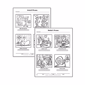 Super Duper Publications | Webber® Jumbo Artic Drill Book Phrase & Sentence Pictures Volume 4 | 992 Phrase & Sentence Pictures | Speech Therapy - Articulation | Educational Learning Resource