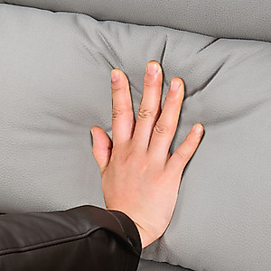 BIADNBZ Sectional Sofa with Reversible Chaise Lounge, Modern Flannel L-Shaped Couch for Living Room Apartment, 111", Gray