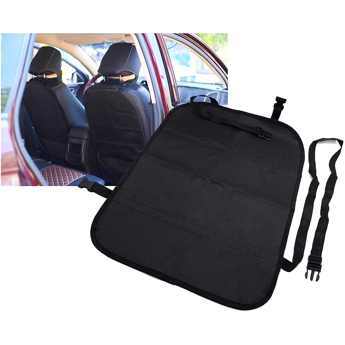HTTMT- Waterproof Home Chair Car Seat Back Protector Child Kick Guard Mat Protects Shan [P/N:ET-CAR-MAT001]