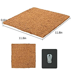 Aulock 10 Pack Thickened Coco Coir Liner Chicken Nest Pads- Coconut Fiber Nesting Box Liners Chicken Coop Bedding Mats Hen House Bottom Poultry Supplies for Composting Hen Laying Eggs