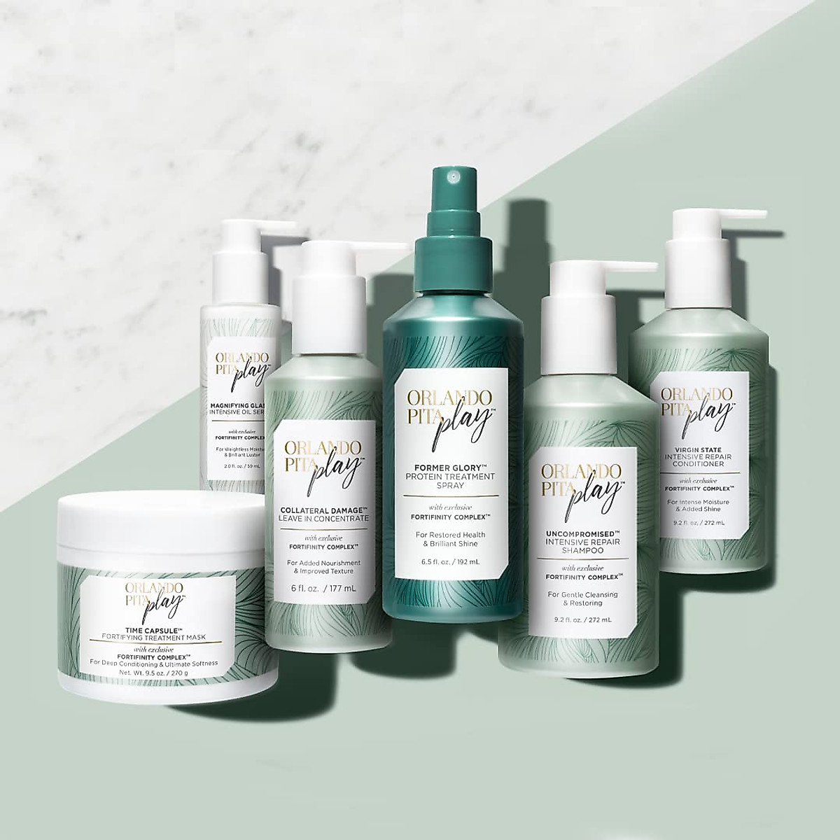 ORLANDO PITA PLAY Virgin State Intensive Repair Conditioner, Helps to Detangle & Smooth Distressed Hair, Restores Shine & Helps Resist the Effects of Thermal Damage, 9.2 Fl Oz