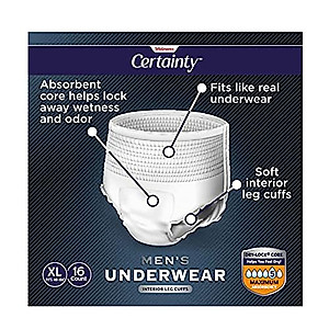 Walgreens Certainty Men's Underwear, Maximum Absorbency, XL 16 ea