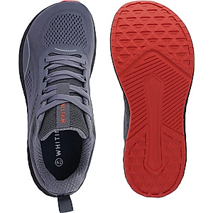 Mens Zero Drop Wide Toe Box Road Running Shoes Size 11 Tennis Athletic Gym Sports Walking Hiking Workout Cross Training Lightweight Width Grey 45