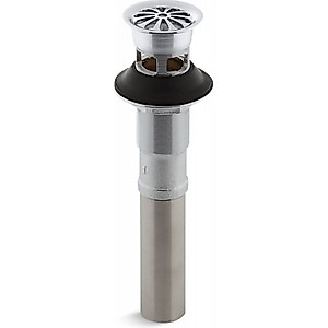 Kohler 7129-A-CP Lavatory drain with overflow, Polished Chrome, 1.25