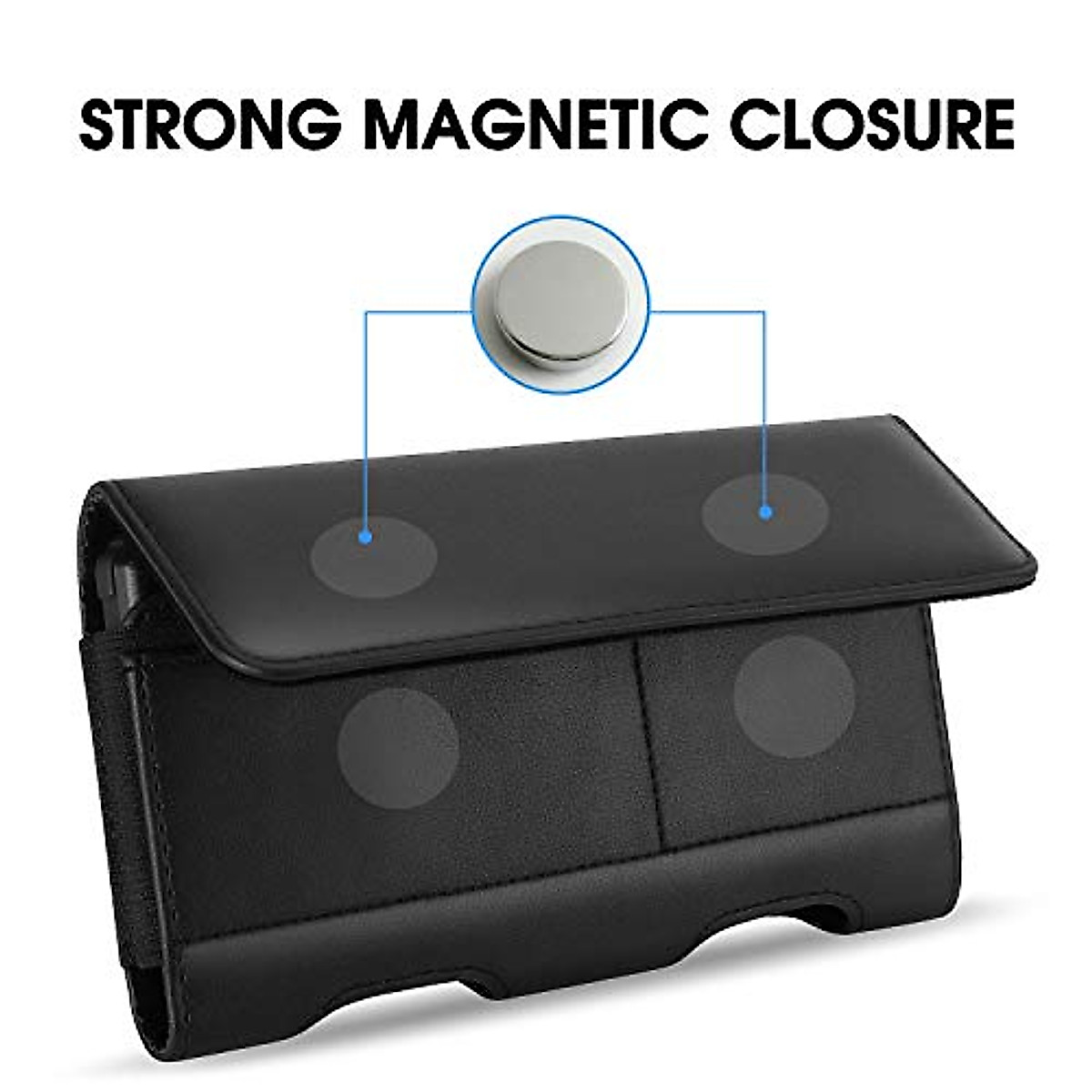 BECPLT for iPhone 13 Mini SE 2022 Holster Case, iPhone 12 Mini Belt Clip Case,Leather Holster Pouch Loops Carrying Case with ID Card Holder for Apple iPhone 8 7 6s 6 Galaxy S10e (Fit w/Thin Case on)