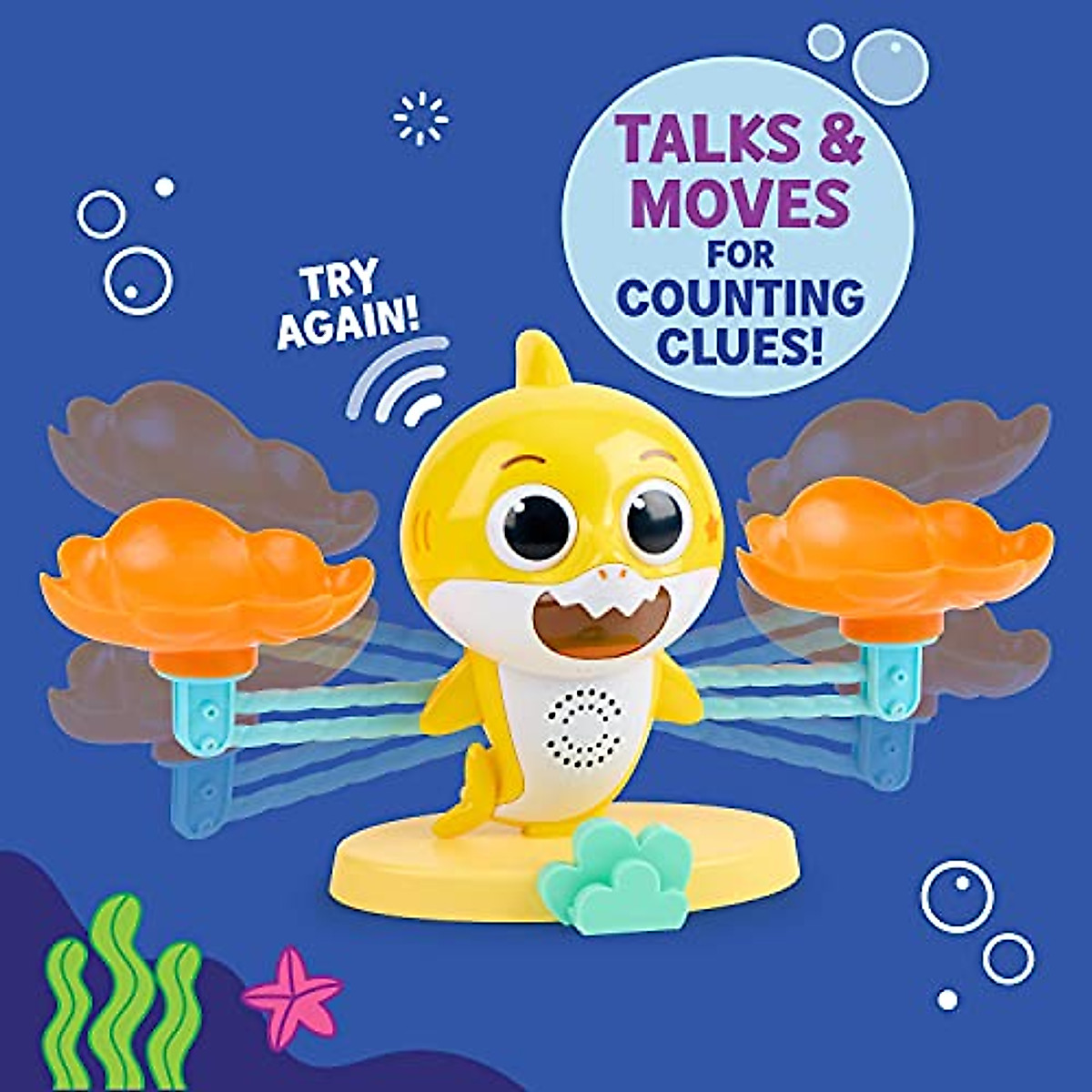 WowWee Baby Shark's Big Show! Sea-Saw-Counting Game – Educational Toy for Toddlers – Kids Math Toys