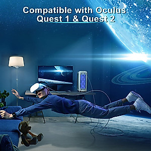ELECTOP 20FT/6M Link Cable for Oculus Quest 2/ Quest 1, USB C 3.2 Gen1/ 5Gbps for Oculus Quest 2 Link Cable, Fast Charging & PC Data Transfer, Compatible for Oculus Quest Headset and Gaming PC