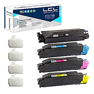 LCL Compatible Toner Cartridge Replacement for Kyocera TK5152 TK-5152 TK-5152K TK-5152C TK-5152M TK-5152Y 1T02NS0US0 1T02NSCUS0 1T02NSBUS0 1T02NSAUS0 (4-Pack Black Cyan Magenta Yellow)