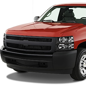 DNA MOTORING HL-LED-CSIL07-BK-CL1 Pair LED DRL Strip Headlight/Lamp Compatible with 07-14 Silverado, Black