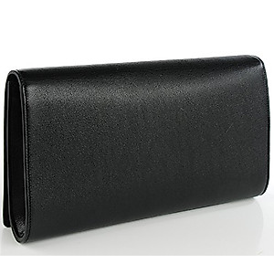 YSL Yves Saint Laurent Women's Leather Large Belle de Jour Clutch - Black