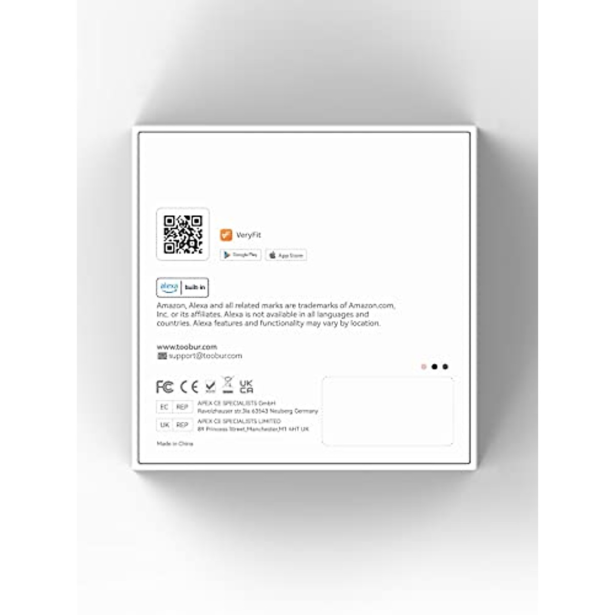 TOOBUR Smart Watch Alexa Built-in, 1.8" Fitness Tracker with Answer/Make Call, IP68 Waterproof, Heart Rate, Blood Oxygen, Sleep Tracker, Fitness Watch with 2 Straps for Men, Compatible iOS Andorid