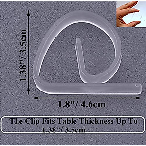 DurReus Clear Plastic Tablecloth Clips Outdoor Party Picnic Table Cover Clamps Household Table Cloth Holders(48 Pack)