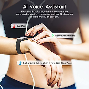 KINGSTAR Smart Watch, 1.69'' Touch Screen Smart Watches for Men Women IP67 Waterproof Smartwatch Fitness Tracker Watch with Heart Rate/Sleep Monitor Smart Watch Compatible for Android iPhone iOS