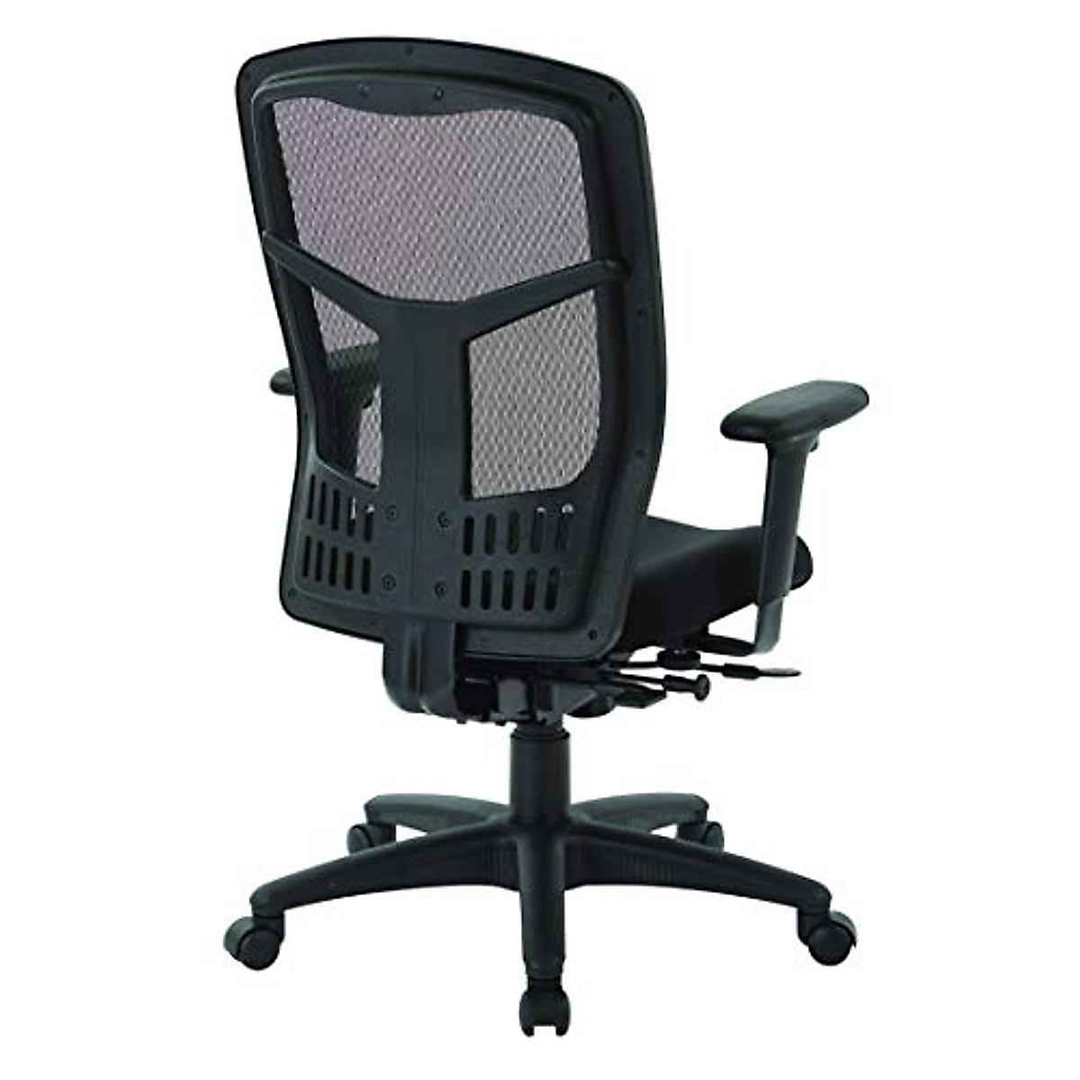 Office Star ProGrid High Back Manager's with Adjustable Seat Height, 2-to-1 Synchro Tilt Control and Seat Slider, Coal FreeFlex Fabric