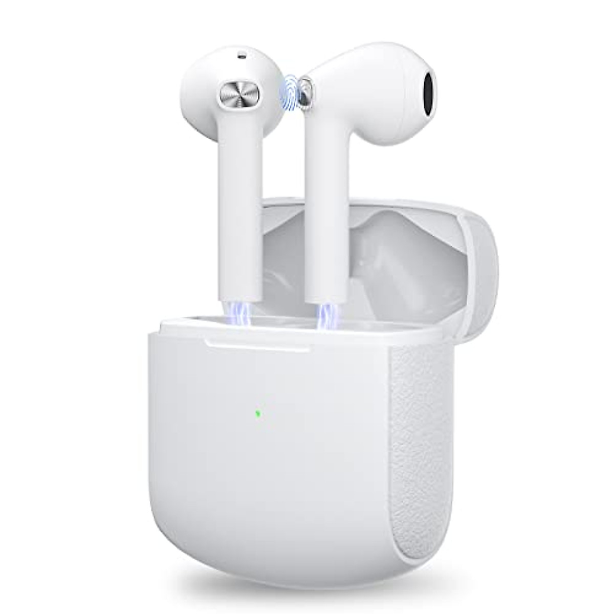 True Wireless Earbuds Bluetooth Earphones with Charging Case, Ipx5 Waterproof Ear Buds Wireless Bluetooth Earbuds Clear Call Built in Mic, 24 Hrs Compatible for iPhone Android Deep Bass Earbuds