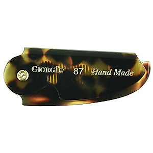 Giorgio G87 2.5 Inch Gentleman's Tokyo Folding Pocket Comb, Flexible Men's Hair, Beard and Mustache Pocket Comb. Hand-Made of quality Durable Cellulose Acetate + GBRD1 6 Inch Beard and Mustache Brush