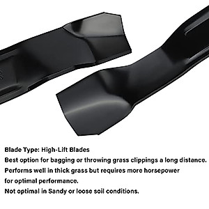 Grasscool 42 Inch Mower Blades for Replace Cub Cadet LT1042 LT1040 LT4200 Toro LX426 Troy-Bilt Bronco 42'' Lawn Mower Replace 942-0616A 742-0616 942-0616 (6 Point Star)