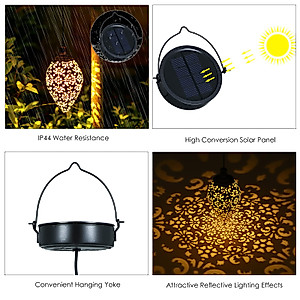 Neoglint Fairy Solar Lights Outdoor Garden Decor (Olive 1 Pack)