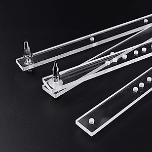Sara-u 50cm Scale Excellent Folding Ruler Artist Pantograph Copy Rluers Draw Enlarger Reducer Tool for Office School Drawing Supplies