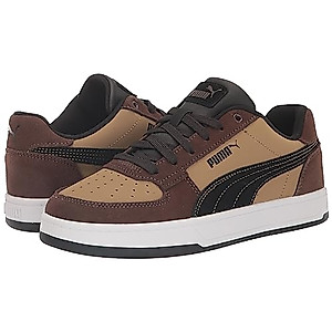 PUMA Men's CAVEN 2.0 BUCK SUEDE Sneaker, Totally Taupe-PUMA Black-Chestnut Brown, 13