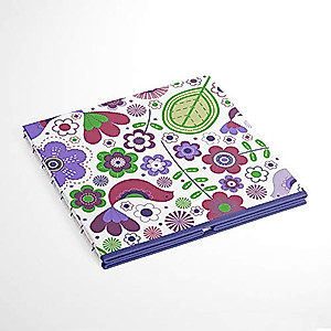 Bacati - Storage Tote (Large 14 x 14 x 10 inches, Botanical Purple)