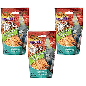 (3 Pack) Kaytee Fiesta Mango Flavored Yogurt Dipped Papaya Bird Treat, 2.5 Ounce each