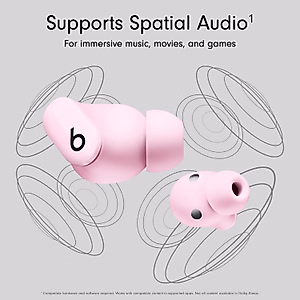 Beats Studio Buds - True Wireless Noise Cancelling Earbuds - Compatible with Apple & Android, Built-in Microphone, IPX4 Rating, Sweat Resistant Earphones, Class 1 Bluetooth Headphones - Sunset Pink