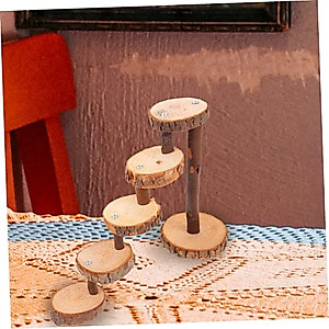 Ipetboom 3 Sets for Springboard Gerbil Home Practical Squirrel Hamster Rat Pet Tiers Household Small Jumping and Activity of Toys Delicate Cake Animals Ladder Ramps Board Wooden