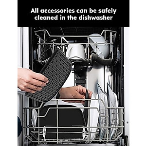 Nuwave Brio Air Fryer Oven, 15.5Qt X-Large Family Size, SS Rotisserie Basket &Skewer-Kit, Reversible Ultra Non-Stick Grill/Griddle Plate, Powerful 1800W, Integrated Smart Thermometer,Black