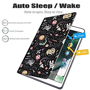 Case for Samsung Galaxy Tab A8 10.5 Fit 2022 Samsung A8 Android Tablet Cover 10.5 Inch Samsung Galaxy Tab A8 Case Space Globe Cat Slim Protective Smart Hard Shell Cover for SM-X200 X205 X207