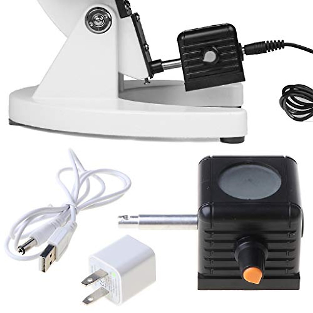 USB White LED Light Lighting for Stereo Microscope & Camera Bottom Biological Microscope Lamp Source with Power Adapter