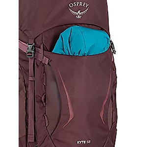 Osprey Kyte 58L Women's Backpacking Backpack with Hipbelt, Elderberry Purple, WM/L