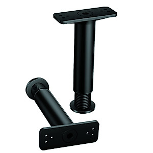 Bed Frame Support Legs Adjustable: Sofa Couch Center Brackets Replacement Reinforcement Parts Furniture Slats Board Leg Feet (8.66-16.53, Black-C)