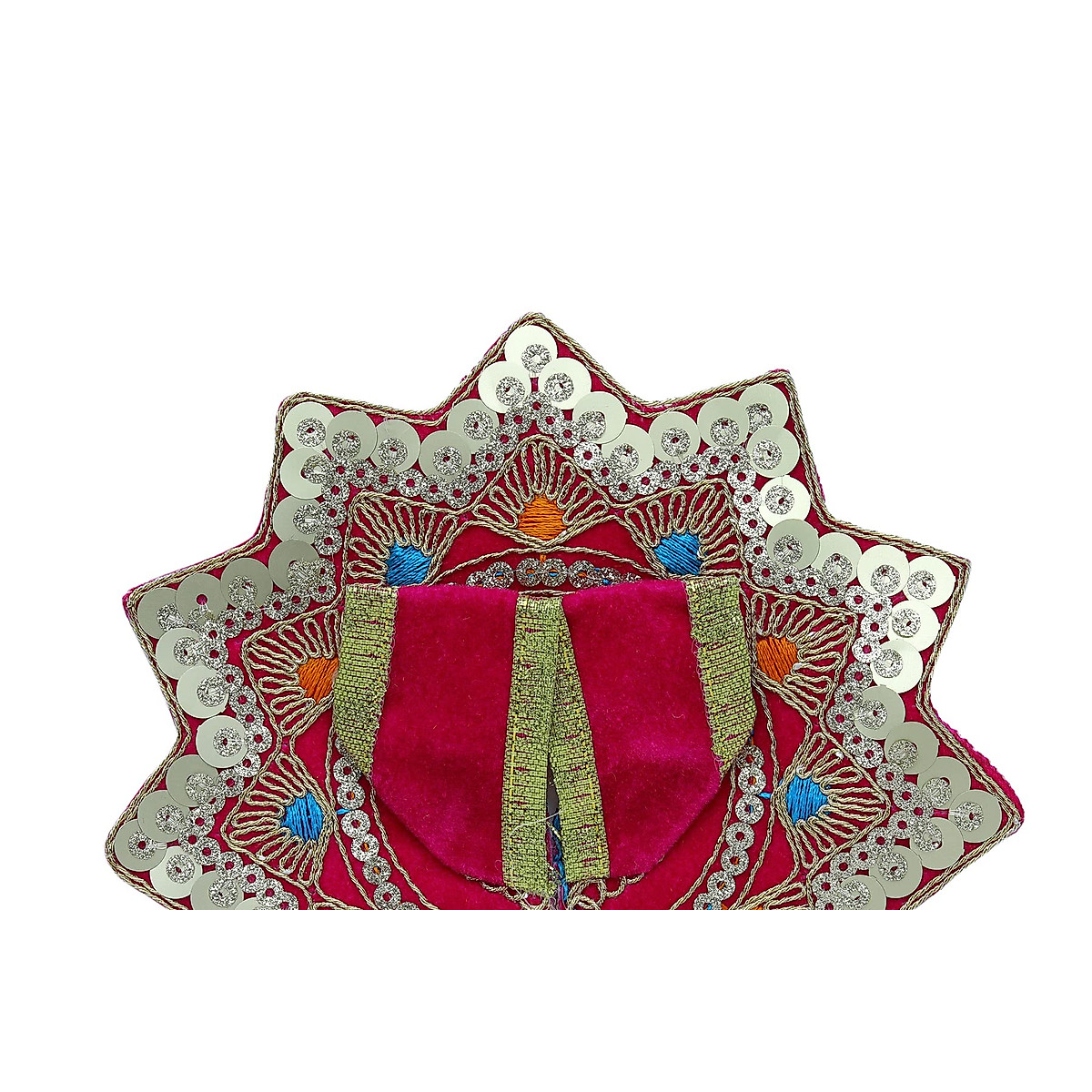 Aditri Creation Set of 2 Ladoo Laddu Gopal Dress Cloth Bhagwan Poshak of Indian God Bal Krishna Dev Vastra for Metal Idol Statue Indian Traditional Holi Festival(Size:-1-2 No. Dia :- 6")(Yellow,Pink)