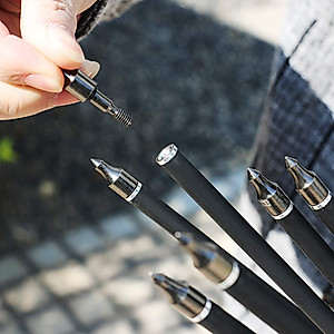 EROCK Carbon Crossbow Bolts Hunting Archery 17inch Carbon Archery Targeting Arrows for Crossbow Training/Hunting Target, 12pcs with Replaceable Arrowhead&Frosted Shaft