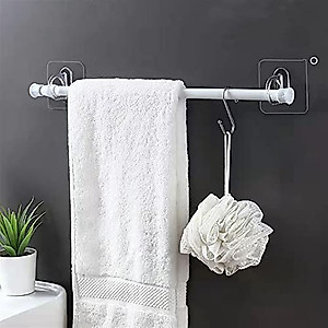 FABIVA 4/6Pcs Wall-Mounted Multifunctional Round Hooks Free Punching Seamless Paste Storage Rack Kitchen Bathroom Household Ring Hanger ( Size : 6 PCS )