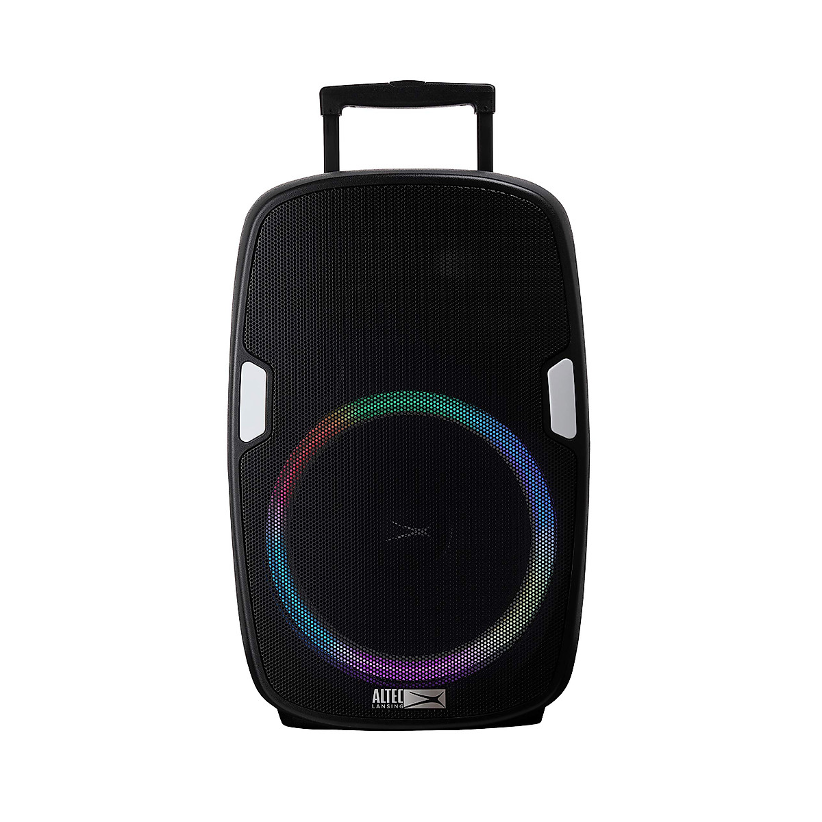 Altec Lansing SoundRover Wireless Trolley Bluetooth Speaker with Microphone, Rechargeable System Speaker for Parties, Karaoke DJ Speaker with Led Lights and USB Smartphone Charger