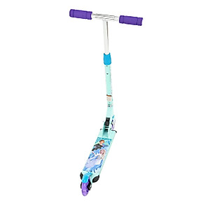 Huffy Disney Frozen Light-up LED Inline Kick Scooter for Girls-Purple