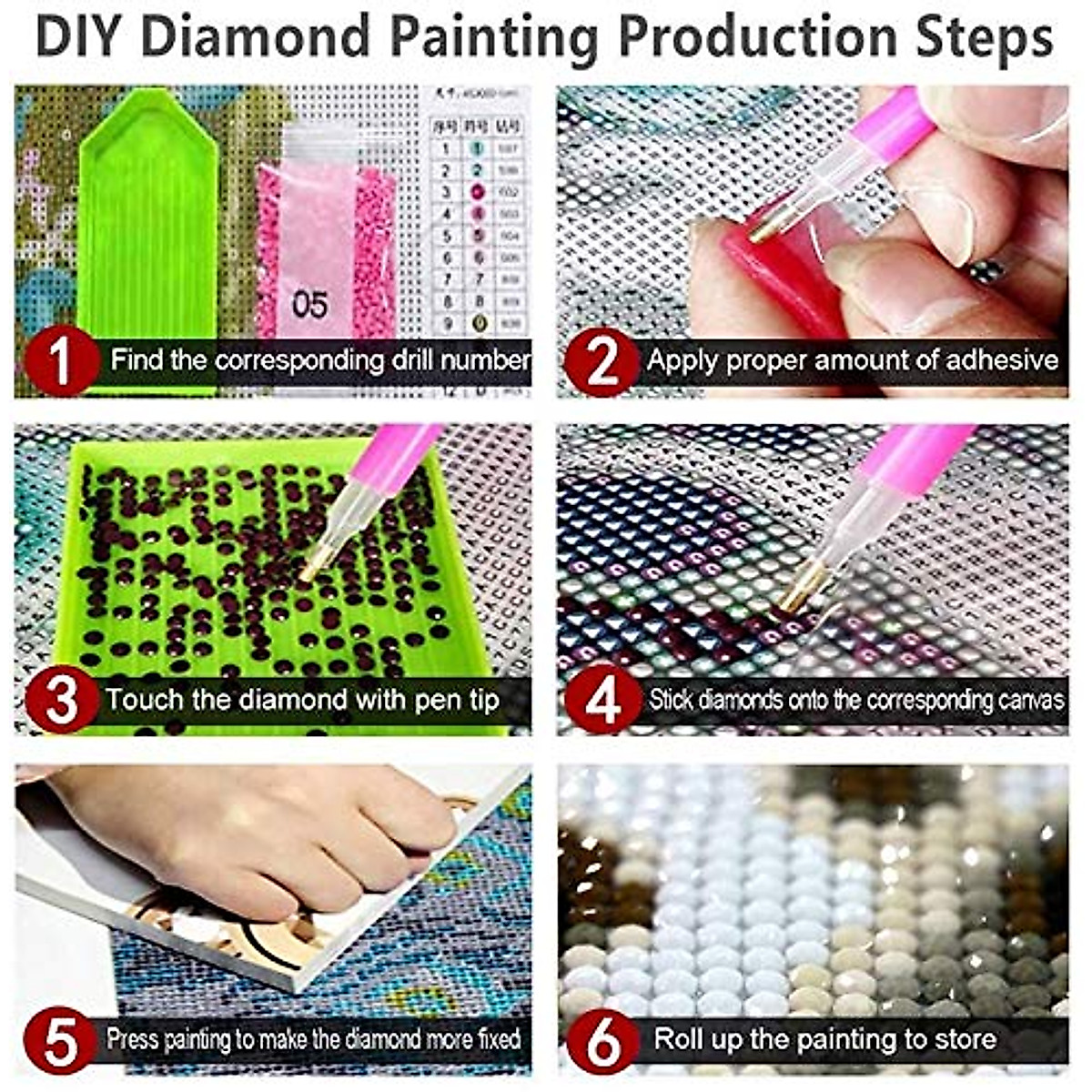 SHCIJGE 5D Painting Art Painting Full Diamond Rhinestone Picture Crystal Embroidery kit Art handicrafts Wall Decoration Cartoon and Animation Series 12x16 inches