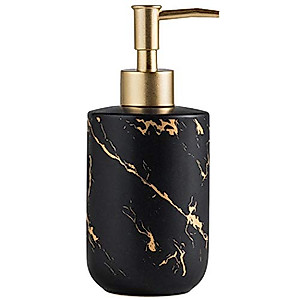 Bathroom Accessories Set, 4Pcs/Set Luxury Ceramic Bathroom Accessory Set, Soap/Lotion Dispenser, Bathroom Tumbler, Soap Dish for Home Hotel Bathroom (Yellow)