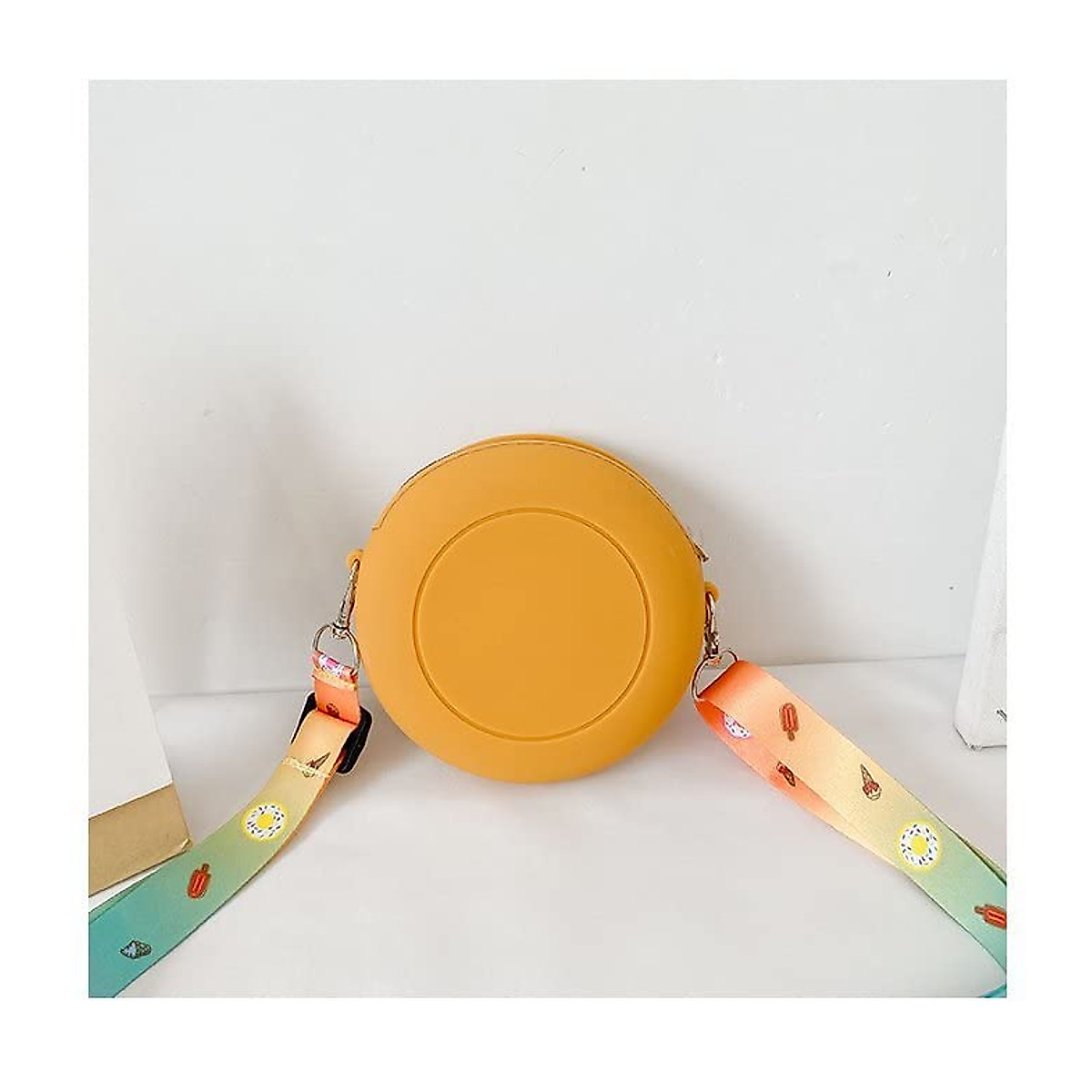 Fairycore Cute Donut Purse Kawaii Silicone Crossbody Bags Mini Beach Bag Satchel Aesthics Trendy Coin Purse (Pink)