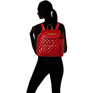 Love Moschino Quilted Nappa Pu, Women’s, Red (Rosso), 15x10x15 cm (W x H L)